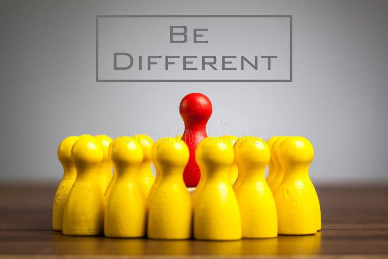 Concept - Be Different stock image. Image of change, leader - 98459141