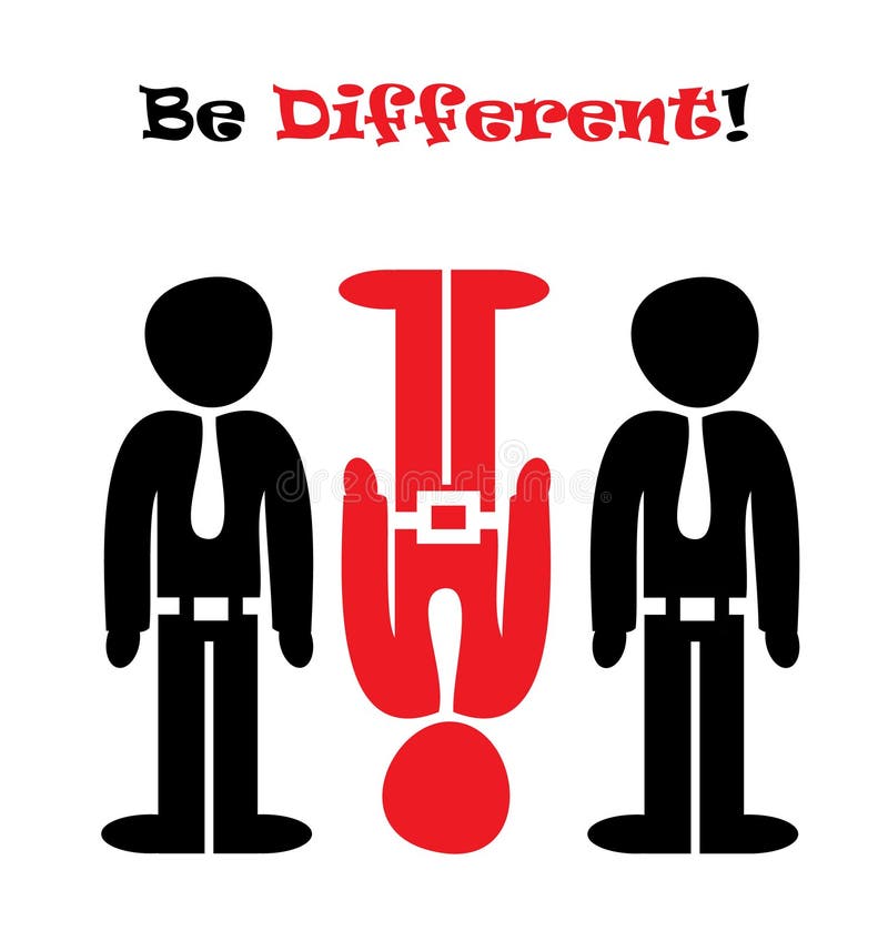 Being Different Individuality Concept Stock Illustrations – 132 Being ...