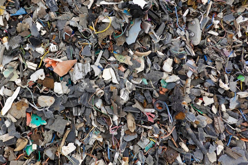 Electronic Waste, Shredded for Recycling Stock Photo - Image of ...