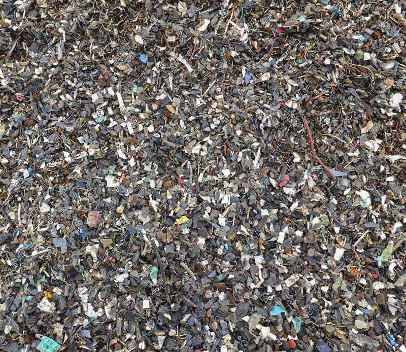 Electronic Waste, Shredded for Recycling Stock Image - Image of ...