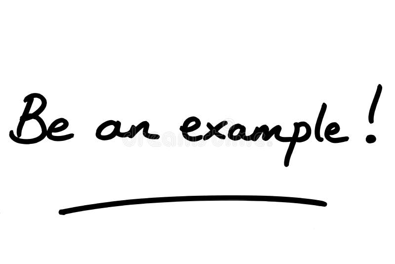 Be a Role Model stock illustration. Illustration of heading - 215883179