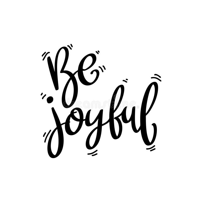 Enjoy, Hand Lettering Phrase, Poster Design, Calligraphy Stock Vector ...