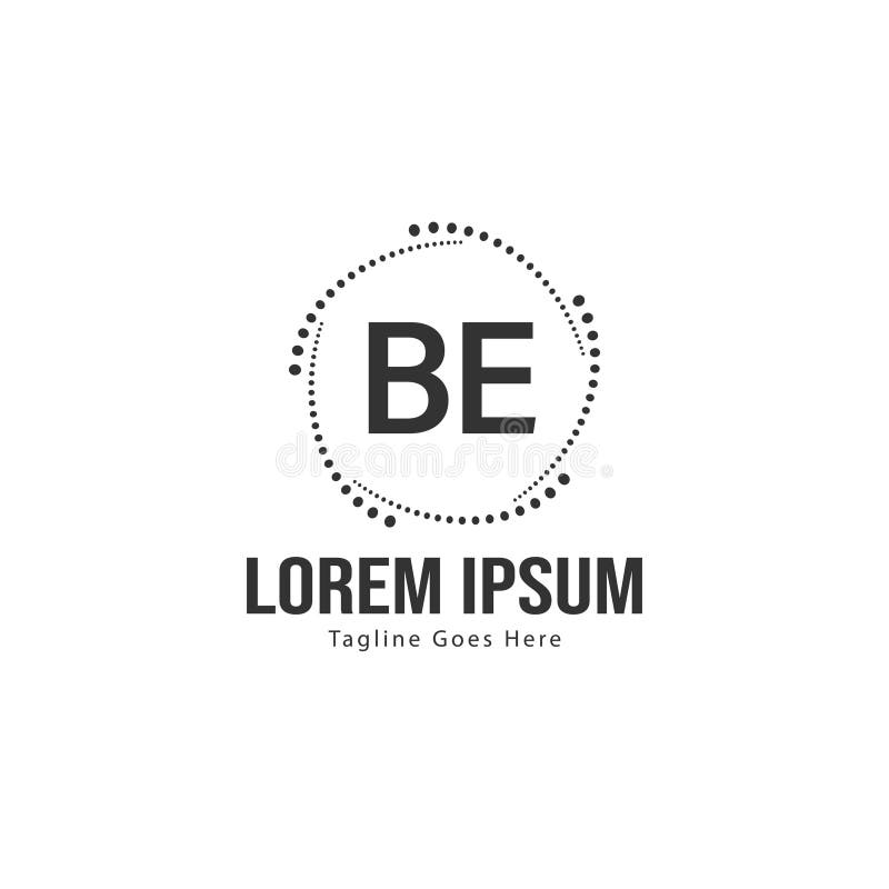 BE Letter Logo Design. Creative Modern BE Letters Icon Illustration ...
