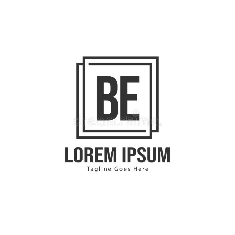 BE Letter Logo Design. Creative Modern BE Letters Icon Illustration ...