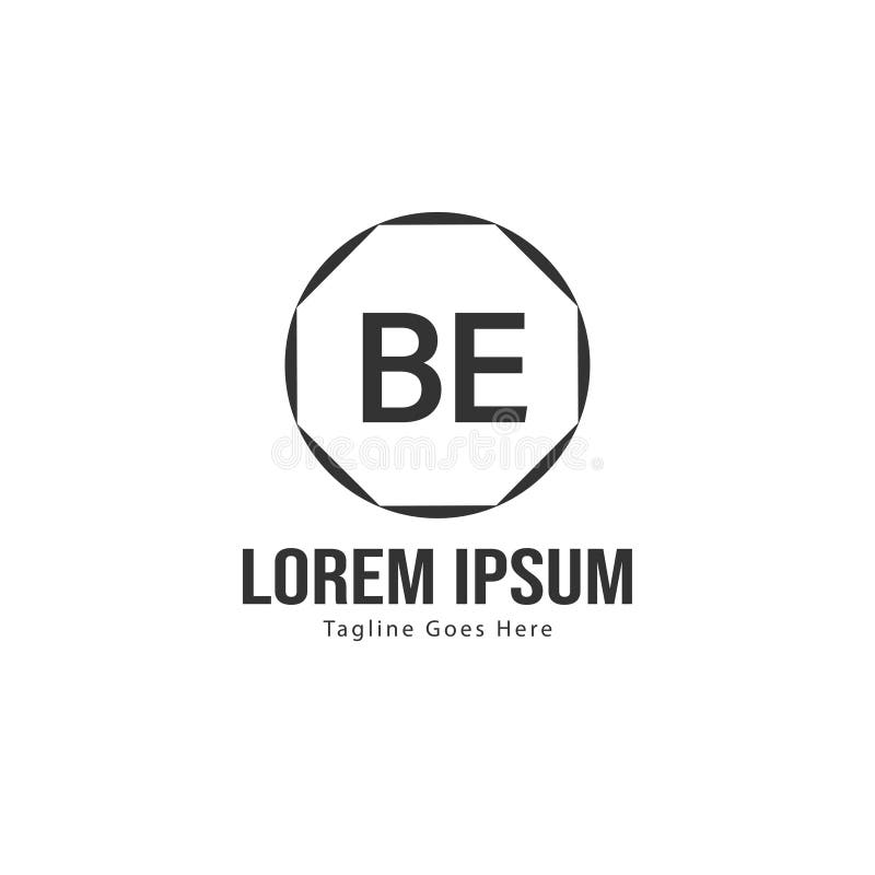 BE Letter Logo Design. Creative Modern BE Letters Icon Illustration ...