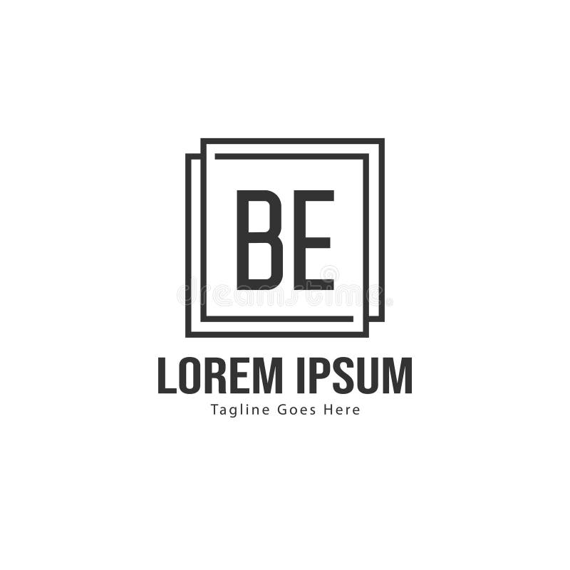 BE Letter Logo Design. Creative Modern BE Letters Icon Illustration ...