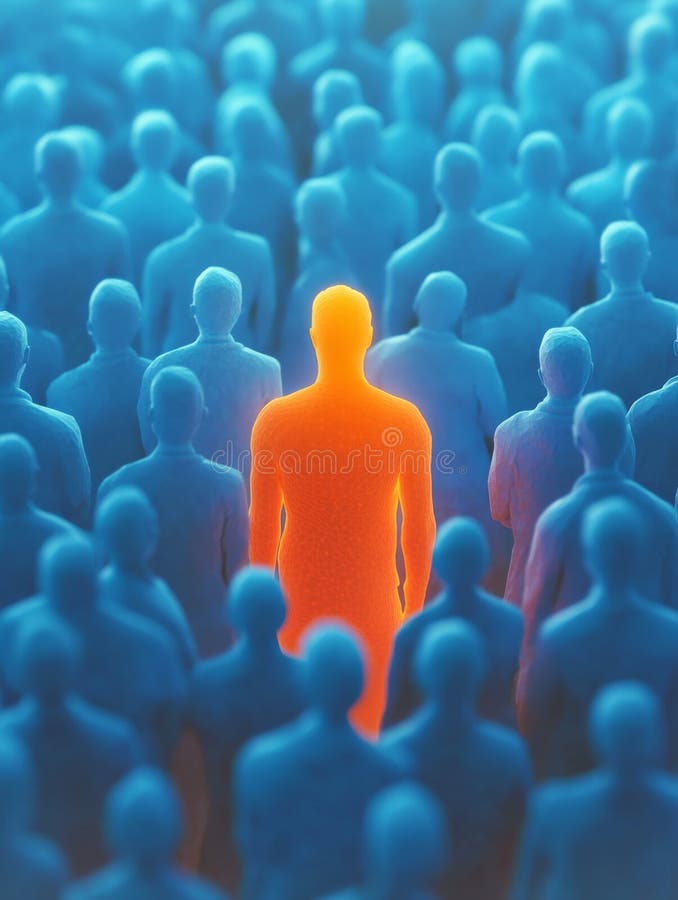 Be the Light. One Glowing Person is Different between Others ...