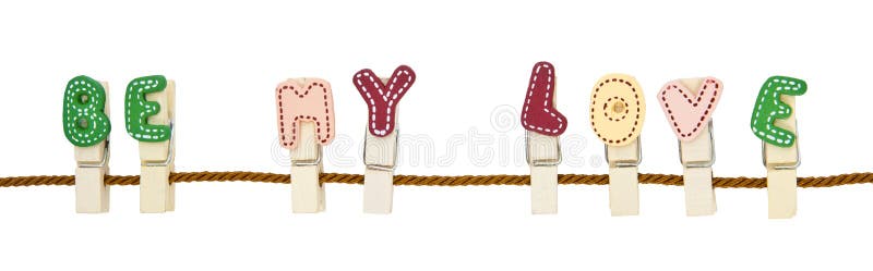 Be My Love word clip stock image. Image of promotion - 21417795