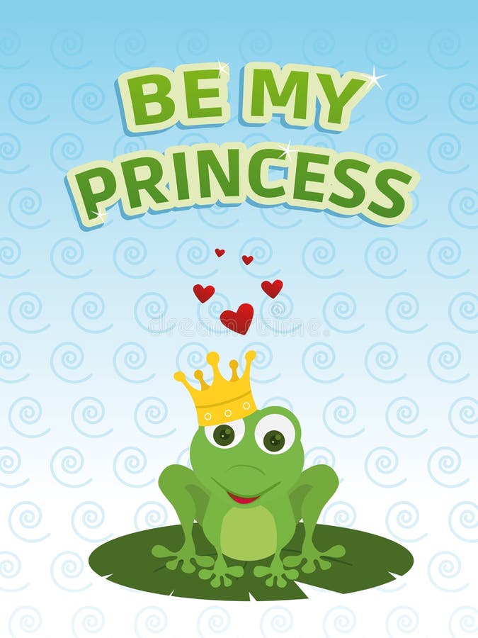 Be my princess card stock vector. Illustration of fantasy - 26345136