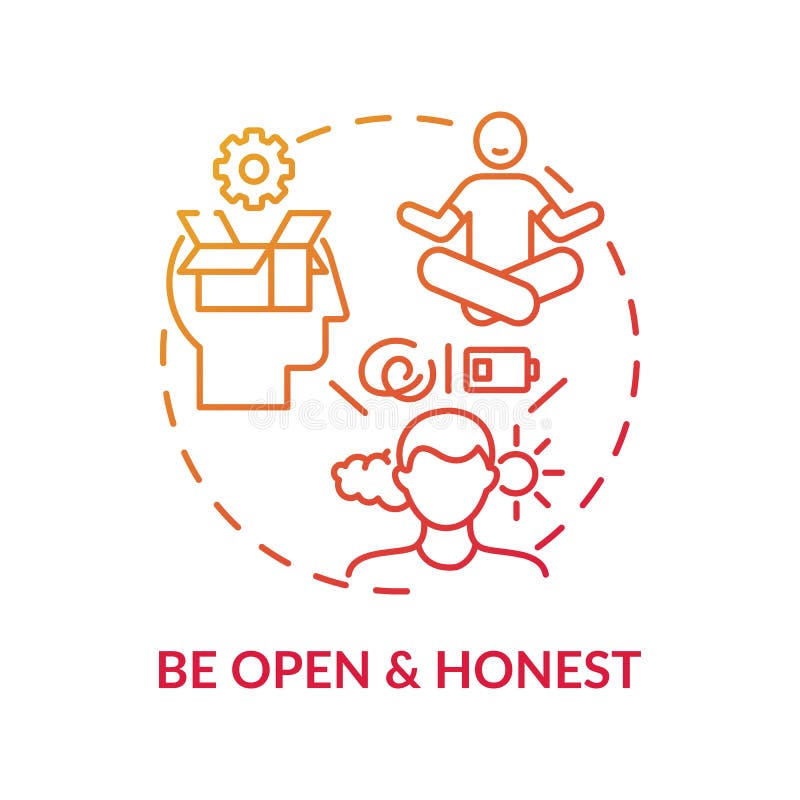Be Honest Concept Icon. Friendship Relationships Tip. Truth Telling ...