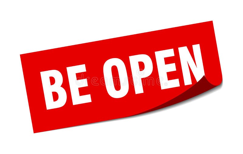 Open sticker stock vector. Illustration of peeler, sticker - 121040914