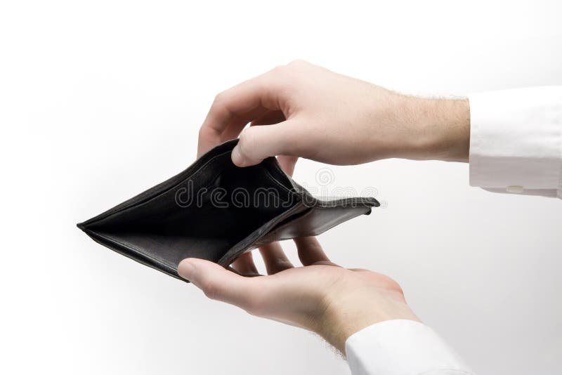 Empty wallet stock image. Image of business, spending, look - 456955