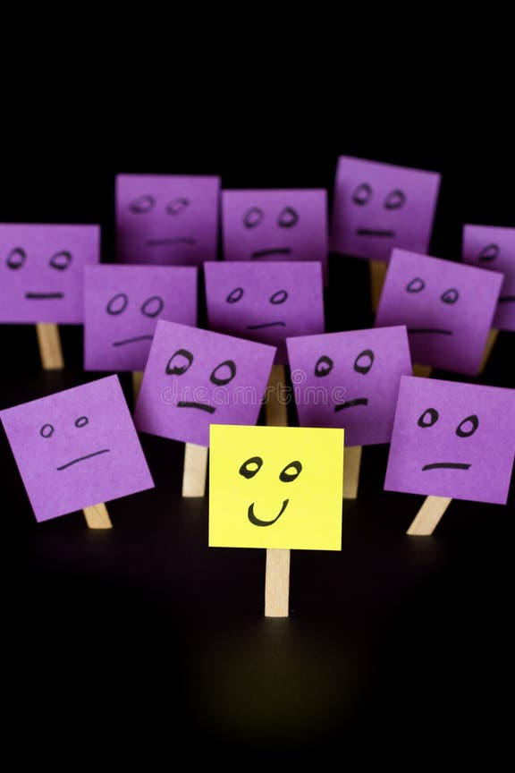 Be Positive, Be Different, Stand Out Stock Photo - Image of conceptual ...