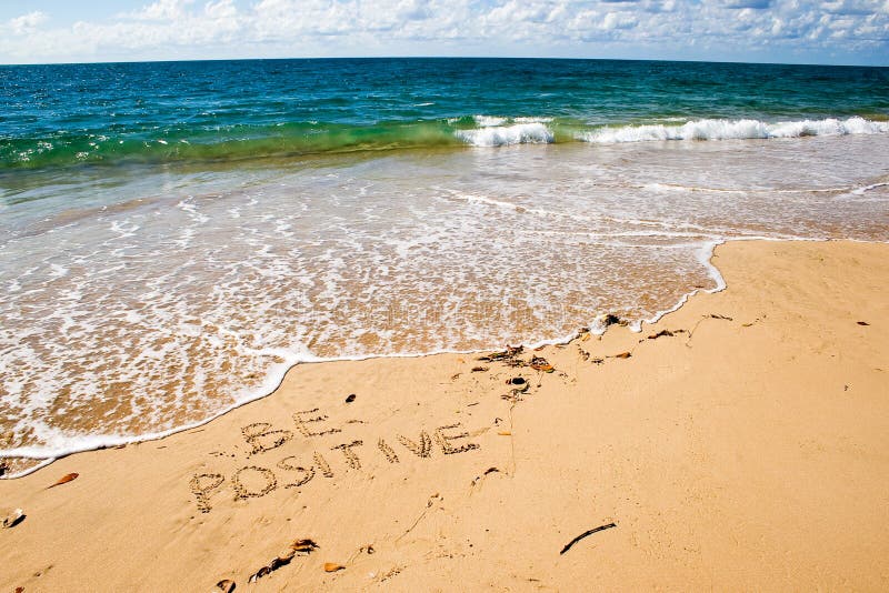 Be Positive. Creative Motivation Concept. Stock Image - Image of ...