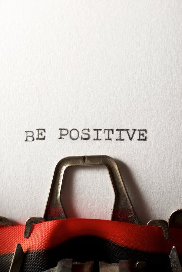 Be Positive text stock image. Image of capital, detail - 176013199