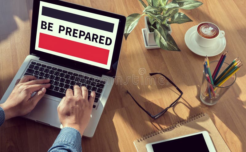 BE PREPARED stock photo. Image of arrange, change, blue - 67332278