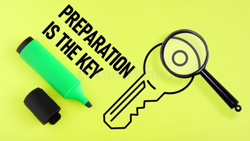 Be Prepared and Preparation is the Key Plan, Prepare, Perform Stock ...