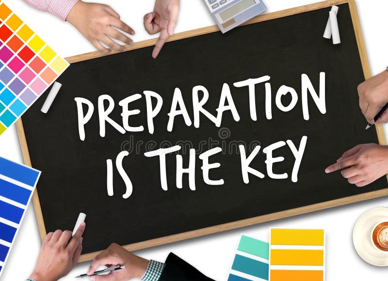 BE PREPARED and PREPARATION is the KEY Plan, Prepare, Perform Stock ...