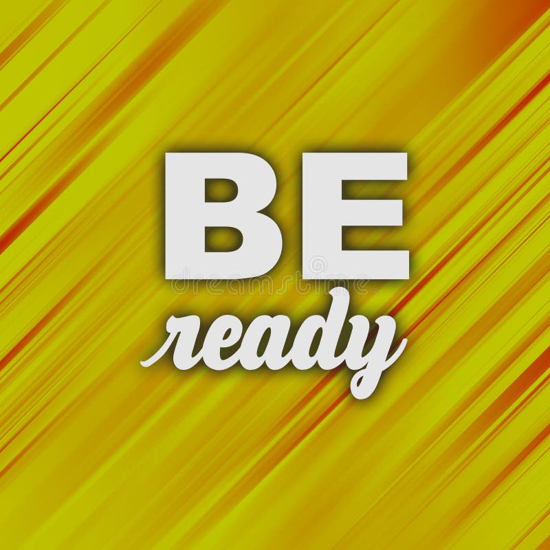Get Ready, Message on Business Card Shown by a Businessman. Business ...