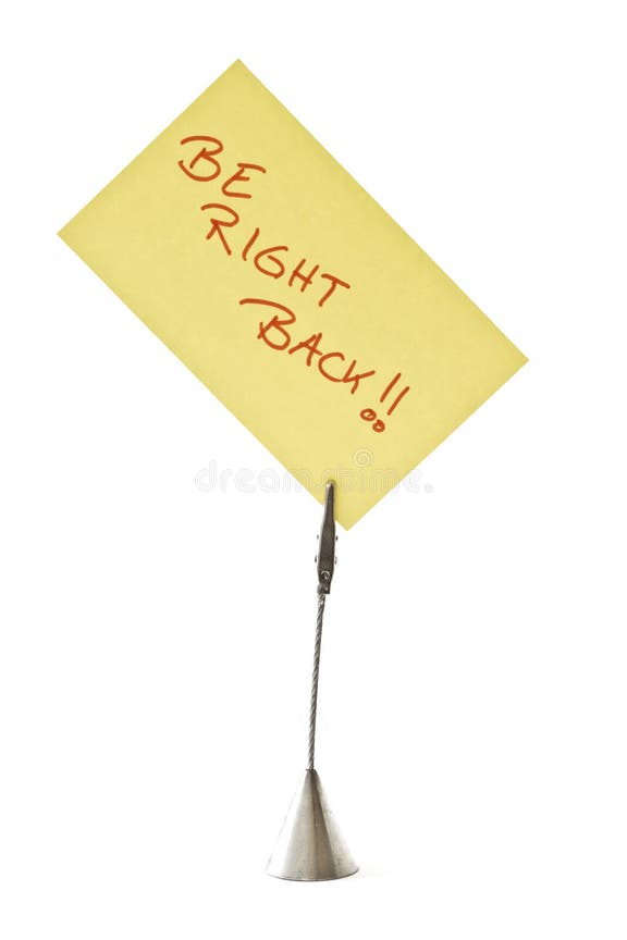 Be Right Back Sign Stock Photos - Free & Royalty-Free Stock Photos from ...