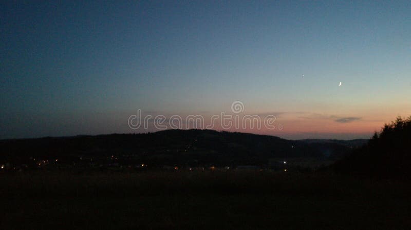 Noon Moon stock photo. Image of nature, space, moon - 147802180