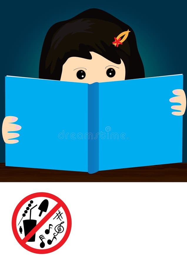 Be Silent_eps stock vector. Illustration of girl, background - 18674172