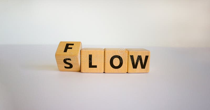The word slow stock photo. Image of environment, typo - 117024102