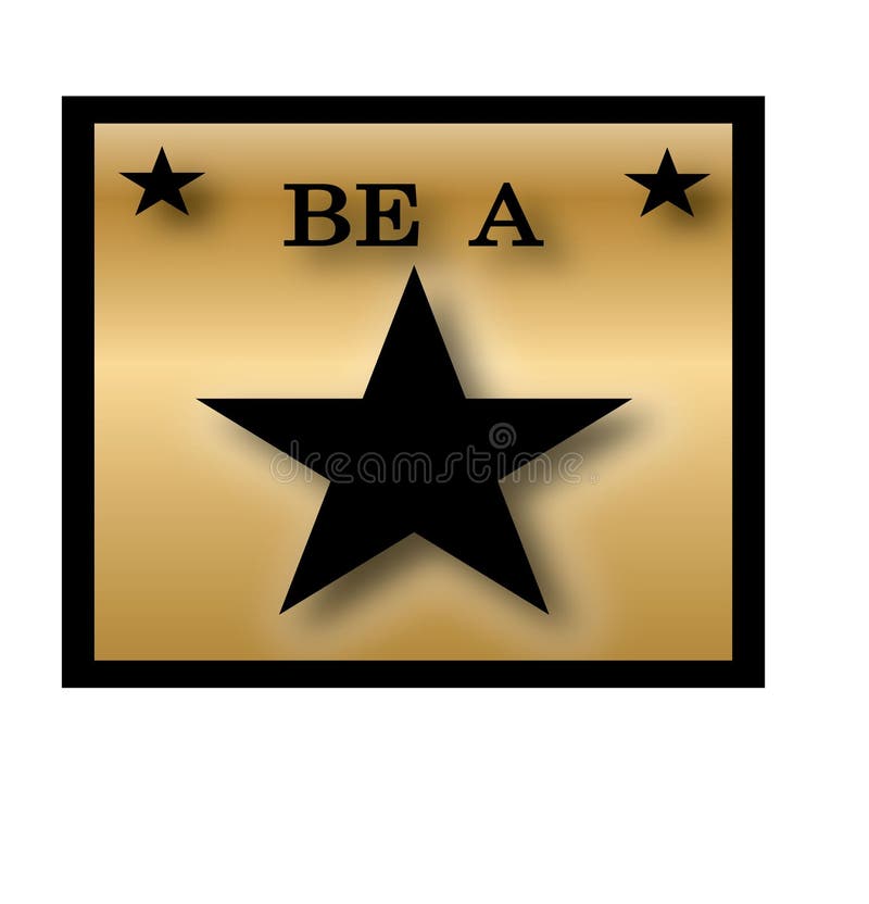 Be a Star Illustration stock vector. Illustration of candidate - 12633387