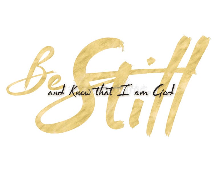 Be Still Know Stock Illustrations – 139 Be Still Know Stock ...