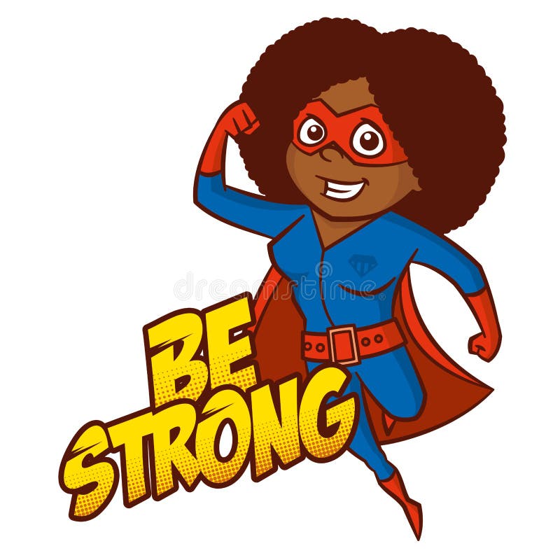 Superhero Cartoon Character Stock Illustration - Illustration of strong ...