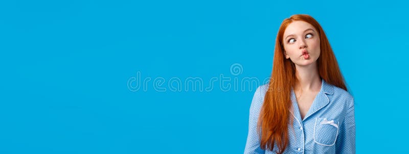 Be Unusual Carefree And Funny Cute Redhead Teenage Girl Fooling Around