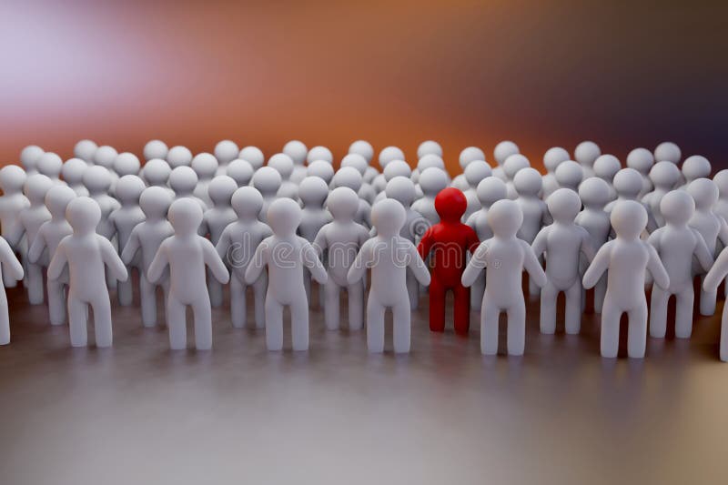 Be weird person Concept. stock illustration. Illustration of examining ...