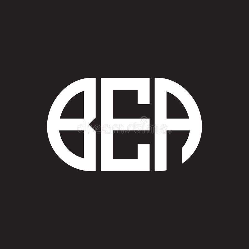BEA Letter Logo Design on Black Background. BEA Stock Vector ...
