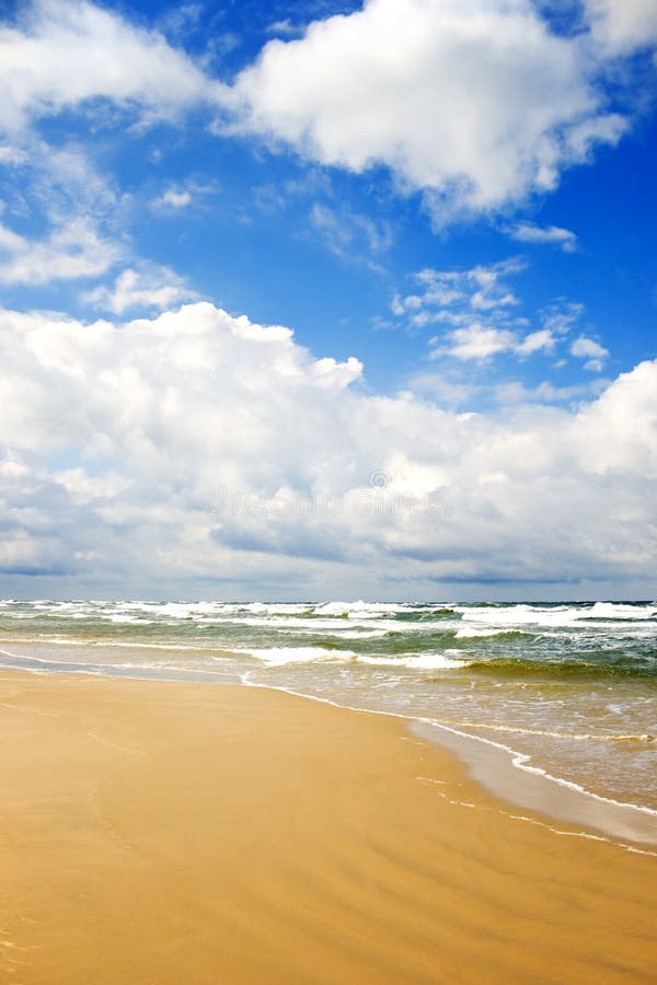 Tide on the beach stock photo. Image of copy, county - 31750406