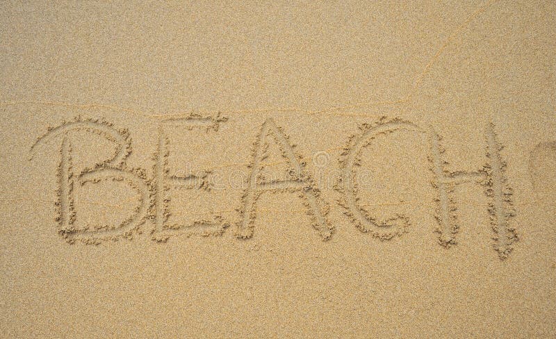 126 August Written Beach Sand Stock Photos - Free & Royalty-Free Stock ...