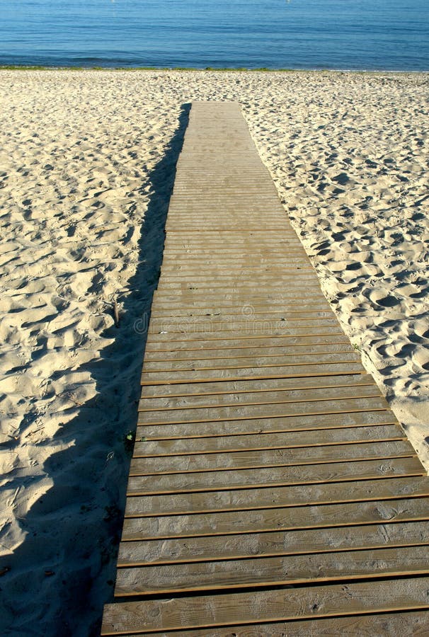 Beach wood walkway stock photo. Image of beach, sand - 12728110