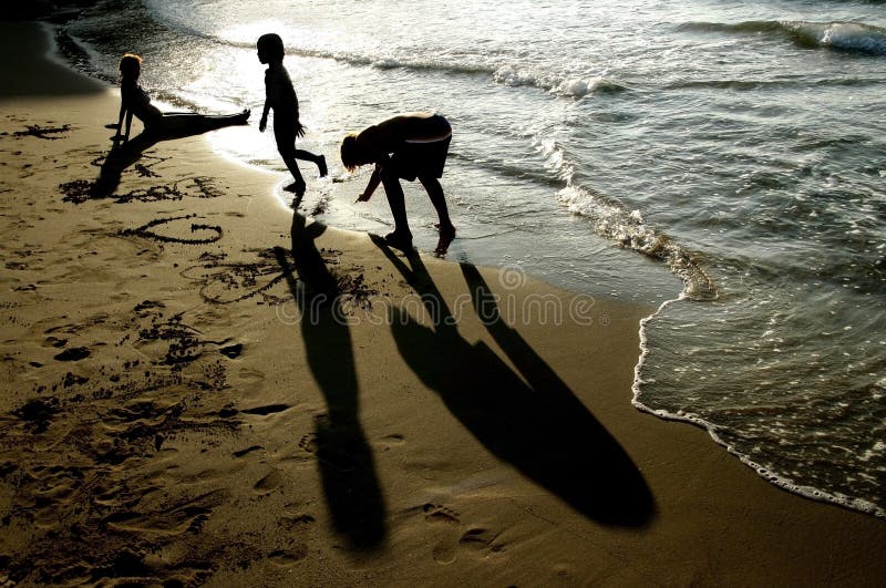 Shadows on the beach stock photo. Image of nature, asia - 10792140
