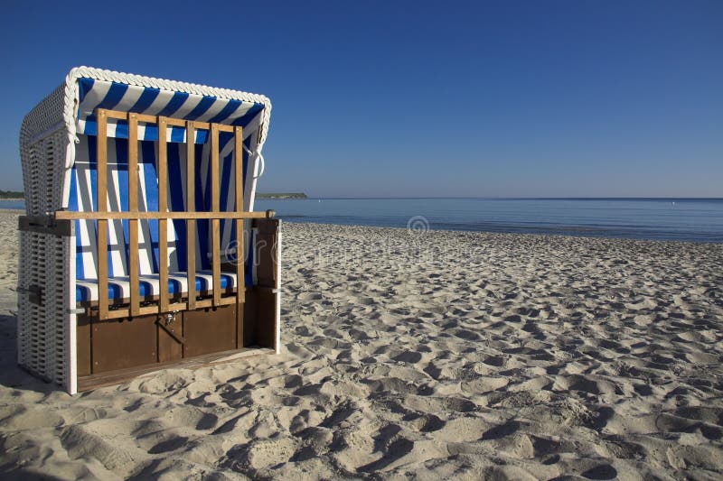 Strandkorb Baltic Sea stock photo. Image of sand, darss - 29918092