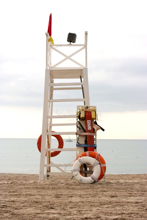 Lifeguard Tower stock photo. Image of chairs, bench, getaway - 6212320