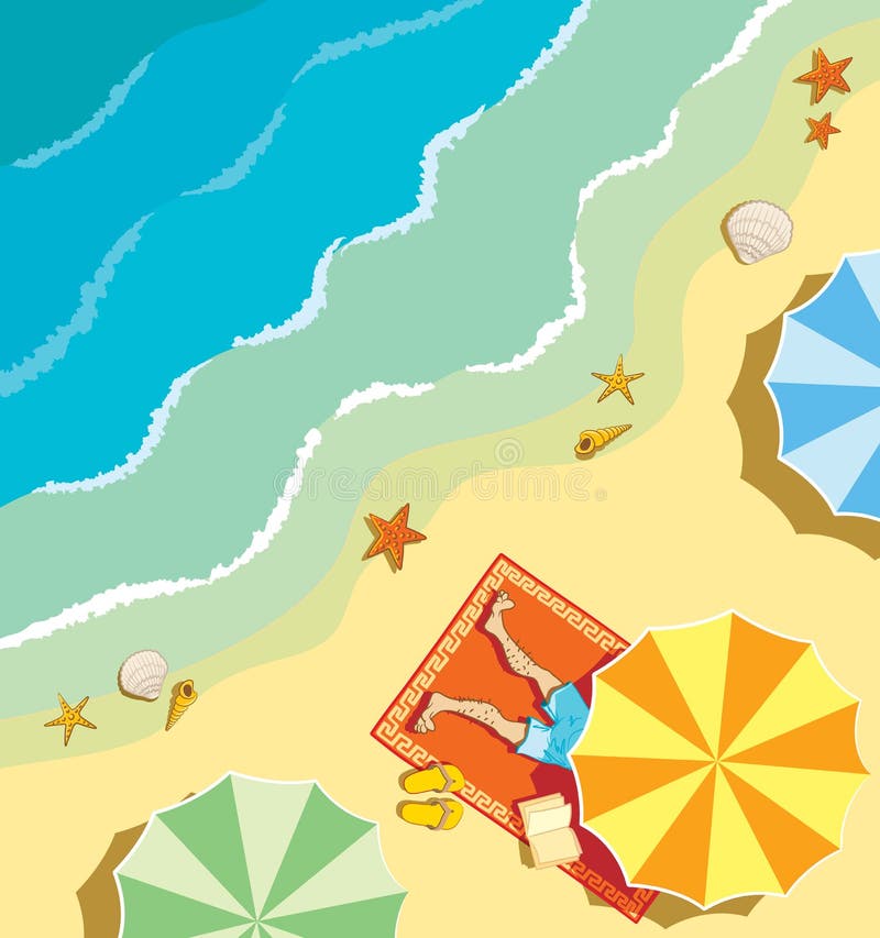 Tanning Beach Stock Illustrations – 7,148 Tanning Beach Stock ...