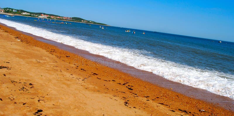 Beach stock image. Image of leisure, remote, water, large - 9667385
