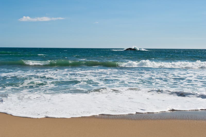 Beach stock image. Image of horizontal, coast, color, sunlight - 9977915