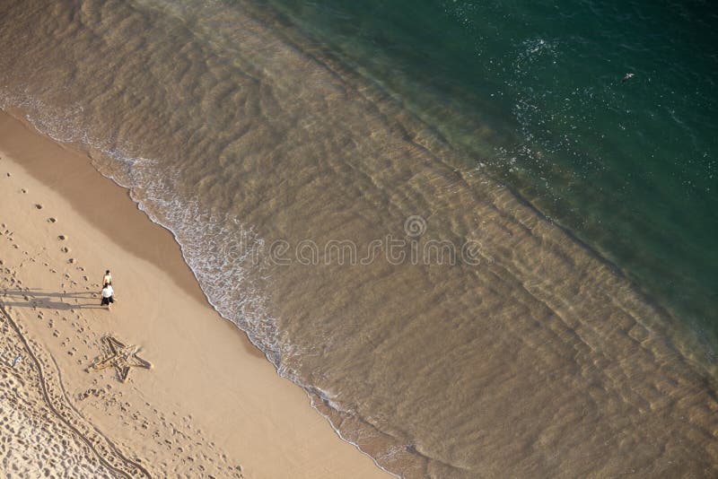 Beach from Above stock photo. Image of seastar, water - 12907738