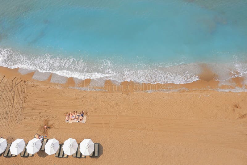 Beach from above stock image. Image of coastline, sand - 84257847