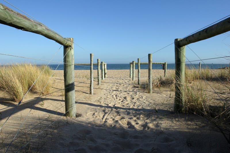 Beach Access stock image. Image of beach, poles, dunes, railings - 93061