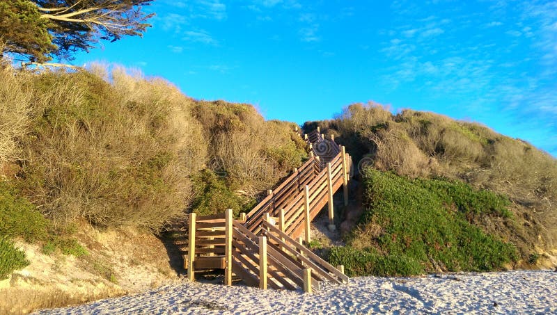 Beach Access stock image. Image of sunset, vibrant, driving - 49661317
