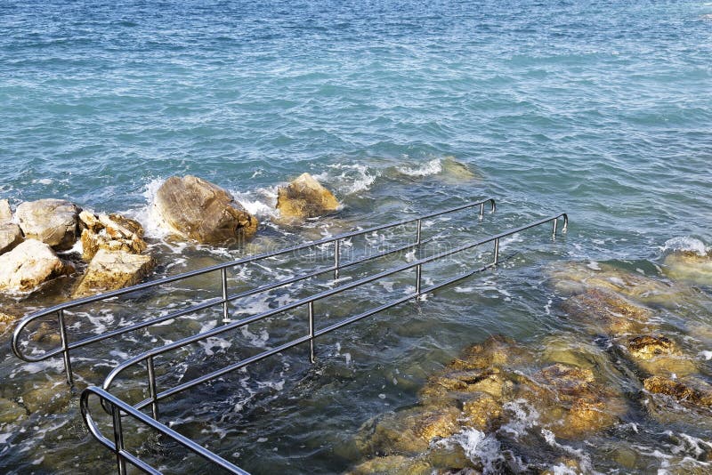 Beach Access for the Disabled Stock Image - Image of vacation ...