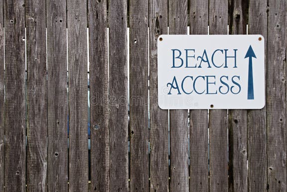 Beach access sign stock photo. Image of nail, fence, wooden - 28439036