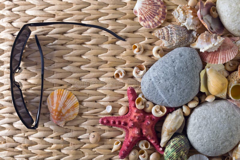 Beach accessories stock photo. Image of marine, stone - 93045176