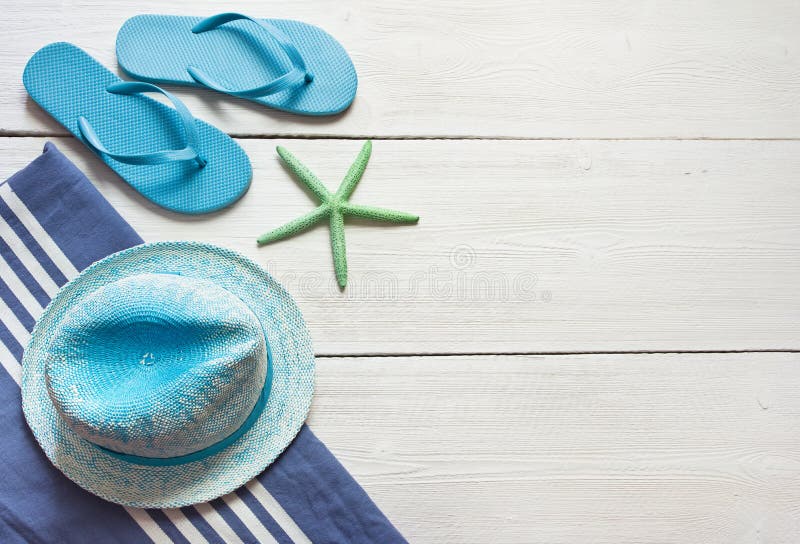 Beach accessories stock image. Image of towel, holiday - 56748891